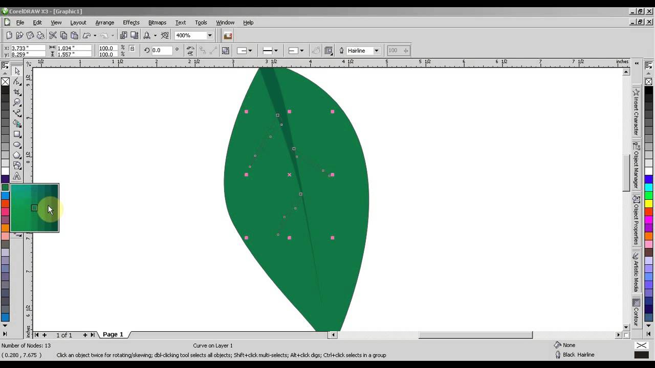 How To Draw A Simple Leaf With CorelDraw Any Version YouTube How To Draw A Simple Leaf With CorelDraw Any Version YouTube