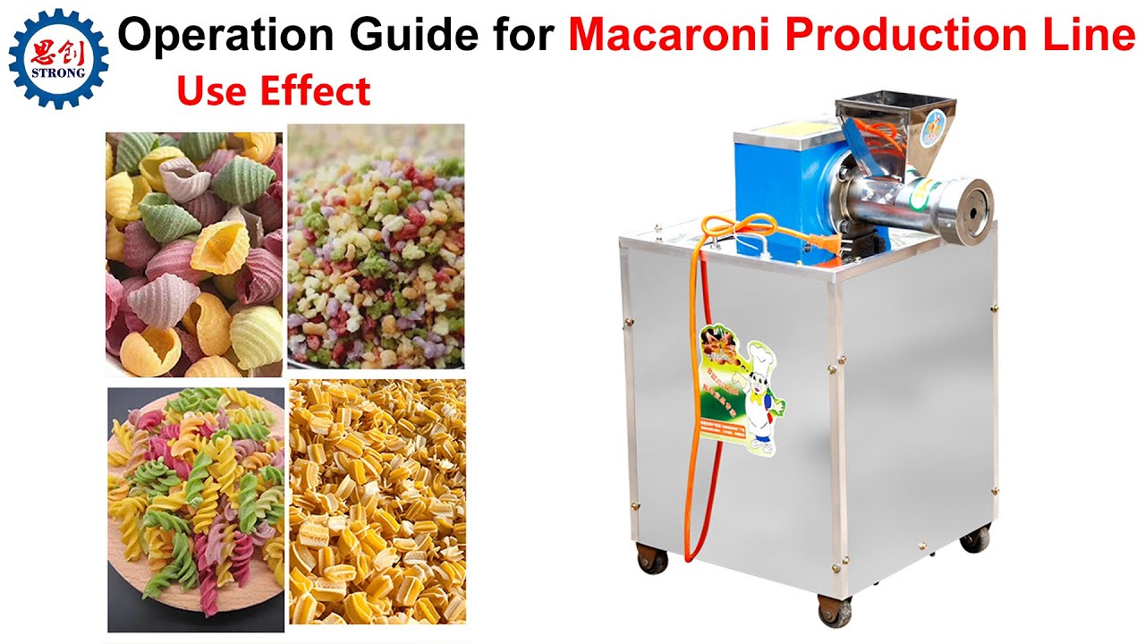 Operation Guide for Macaroni Production Line - YouTube