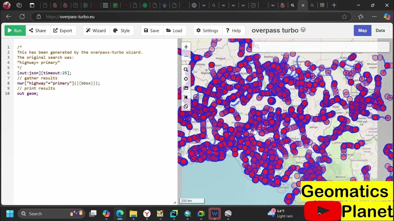 Extracting OpenStreetMap Data with Overpass Turbo for GIS - YouTube