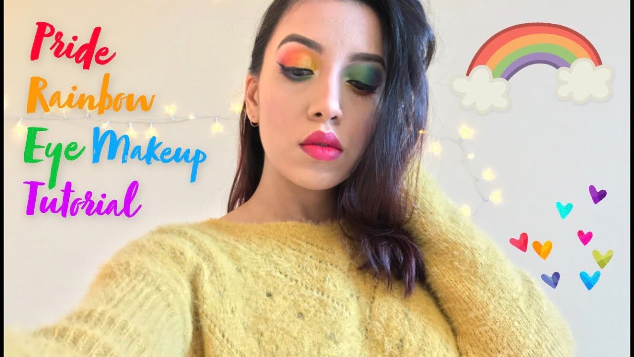 Pride Rainbow Eye Makeup Tutorial - YouTube