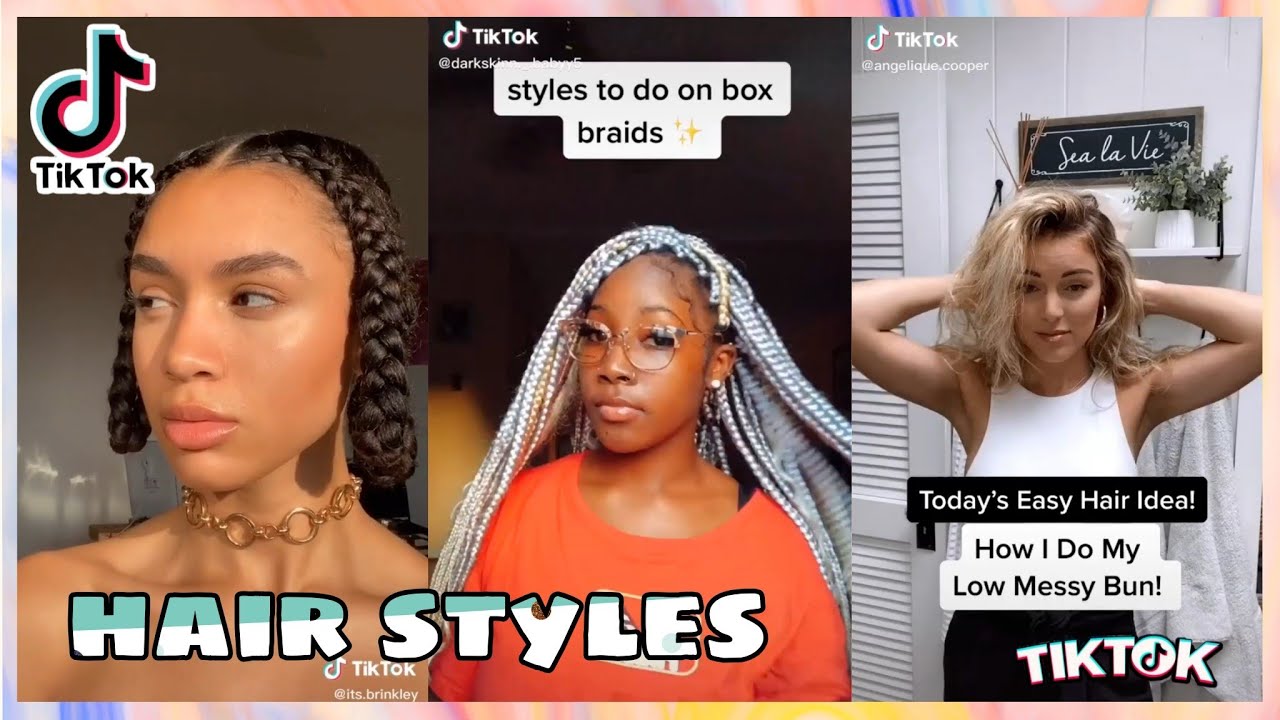 hair styling tik tok compilation#7 - YouTube