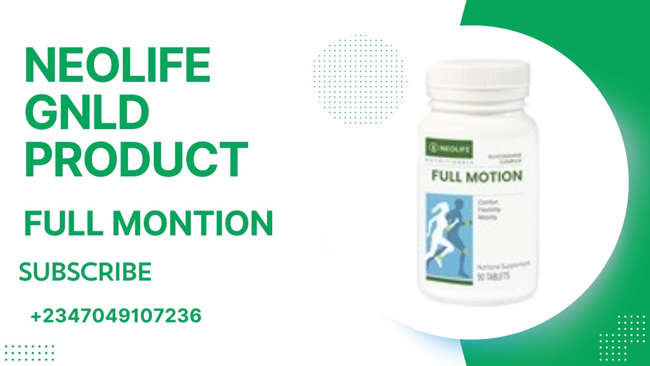 NEOLIFE GNLD PRODUCT FULL MONTION TABLETS - YouTube