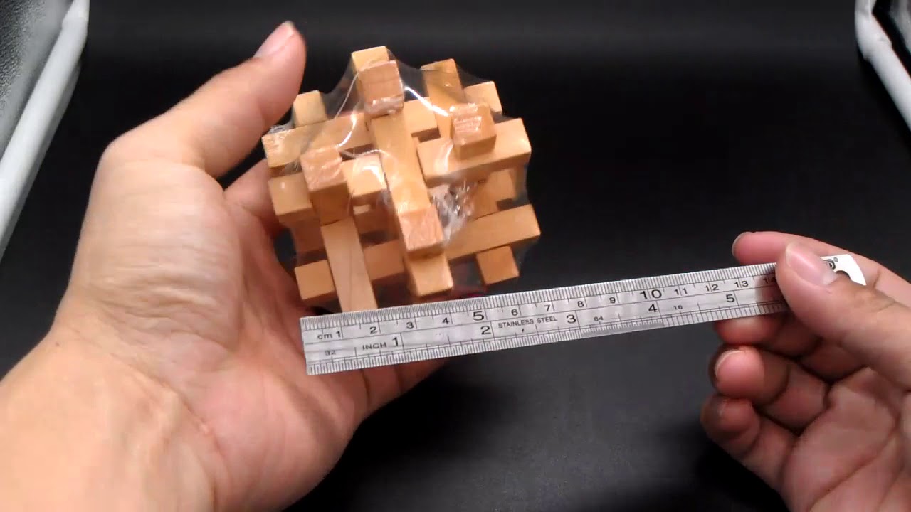 SL016 笼中取锁 / wooden puzzle toy / kong ming lock puzzle toy ...