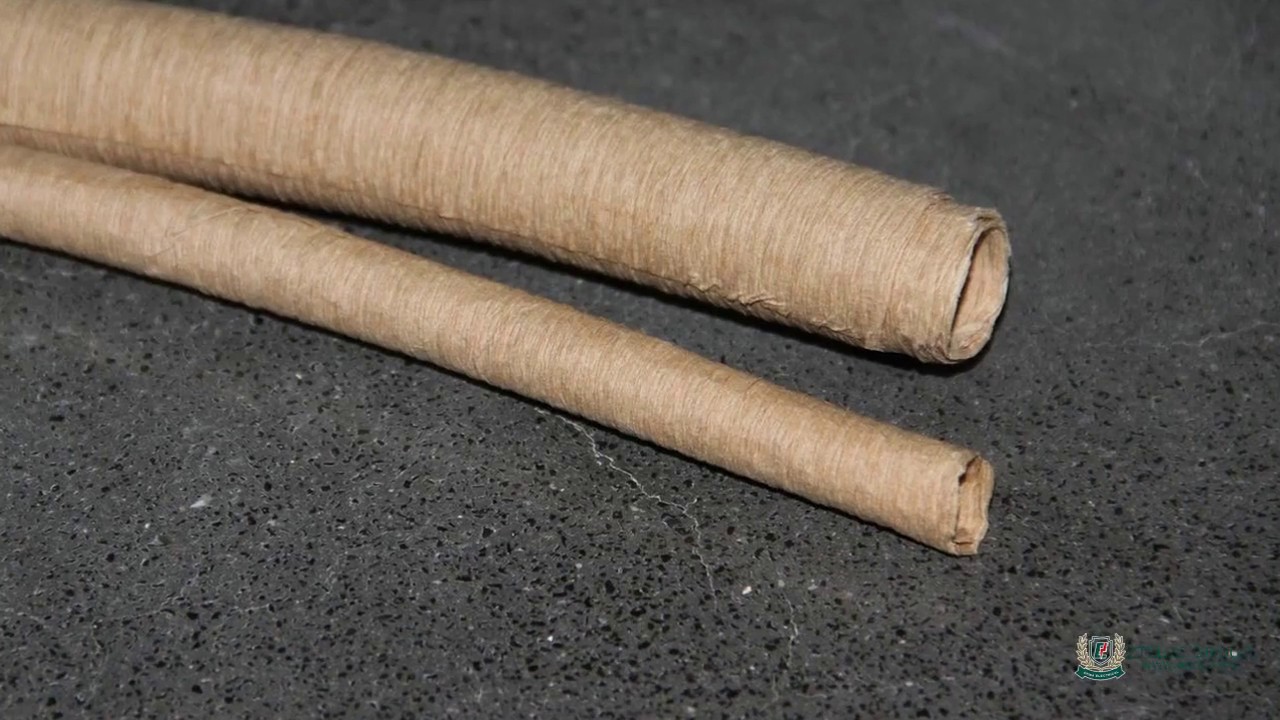 crepe paper pipe - YouTube