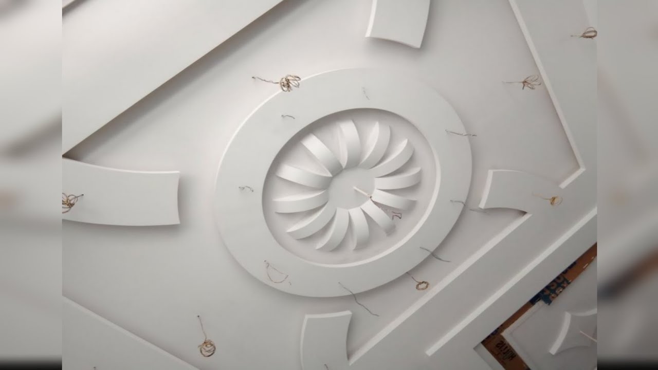 gypsum ceiling ke design bina colour wale/ gypsum Ceiling design ...