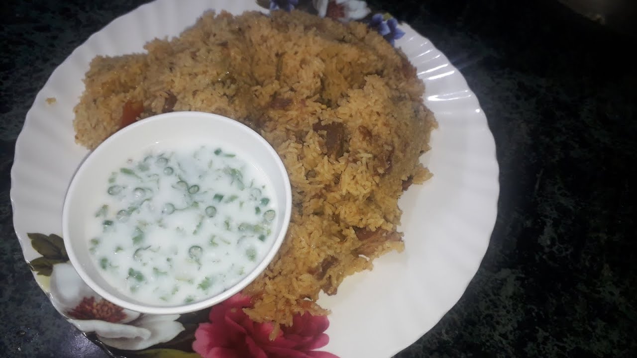 Hyderabadi tahari recipe - YouTube
