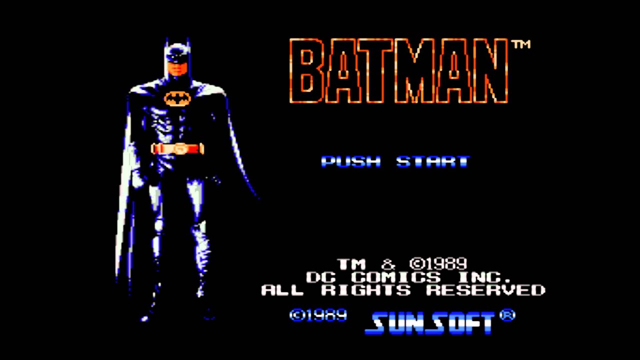 Batman Title Screen (NES) - YouTube