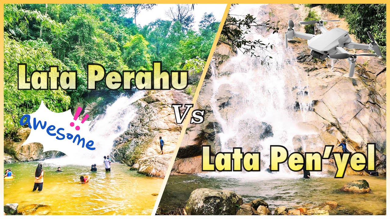 Air Terjun Tercantik | Lata Perahu Vs Lata Penyel - YouTube