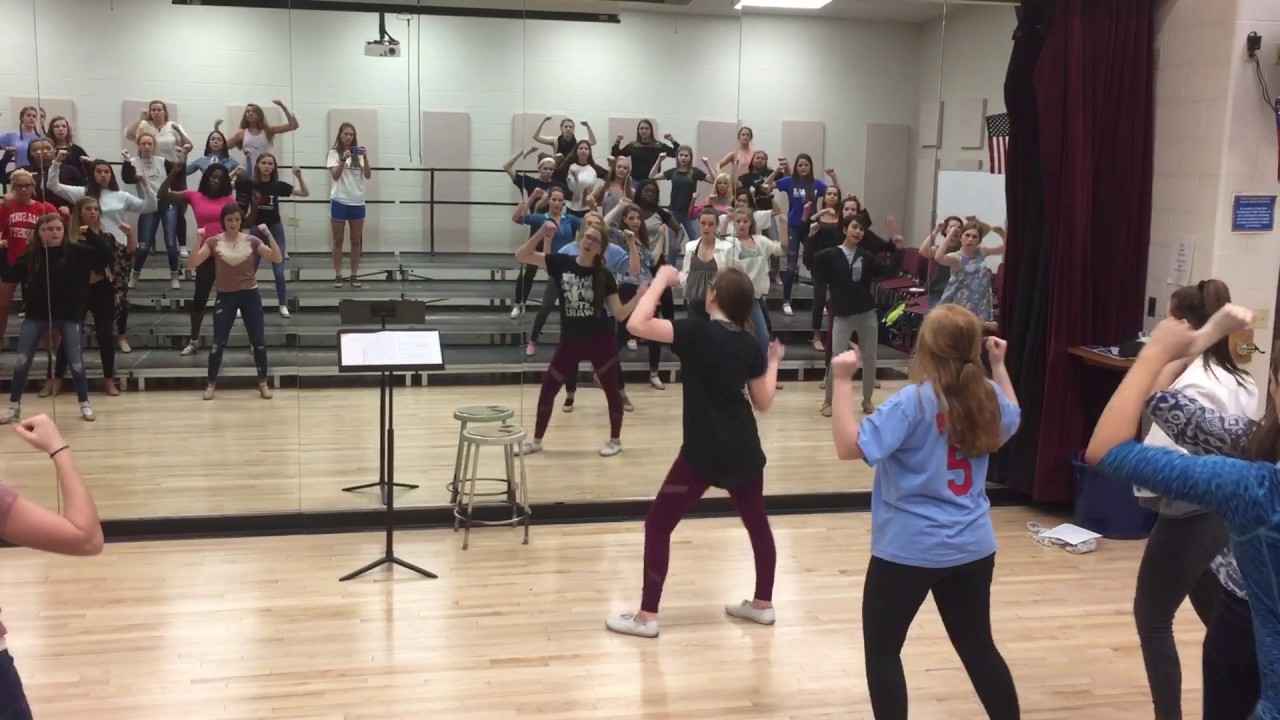 I gotta feeling choreo soprano section 1,2&3 - YouTube