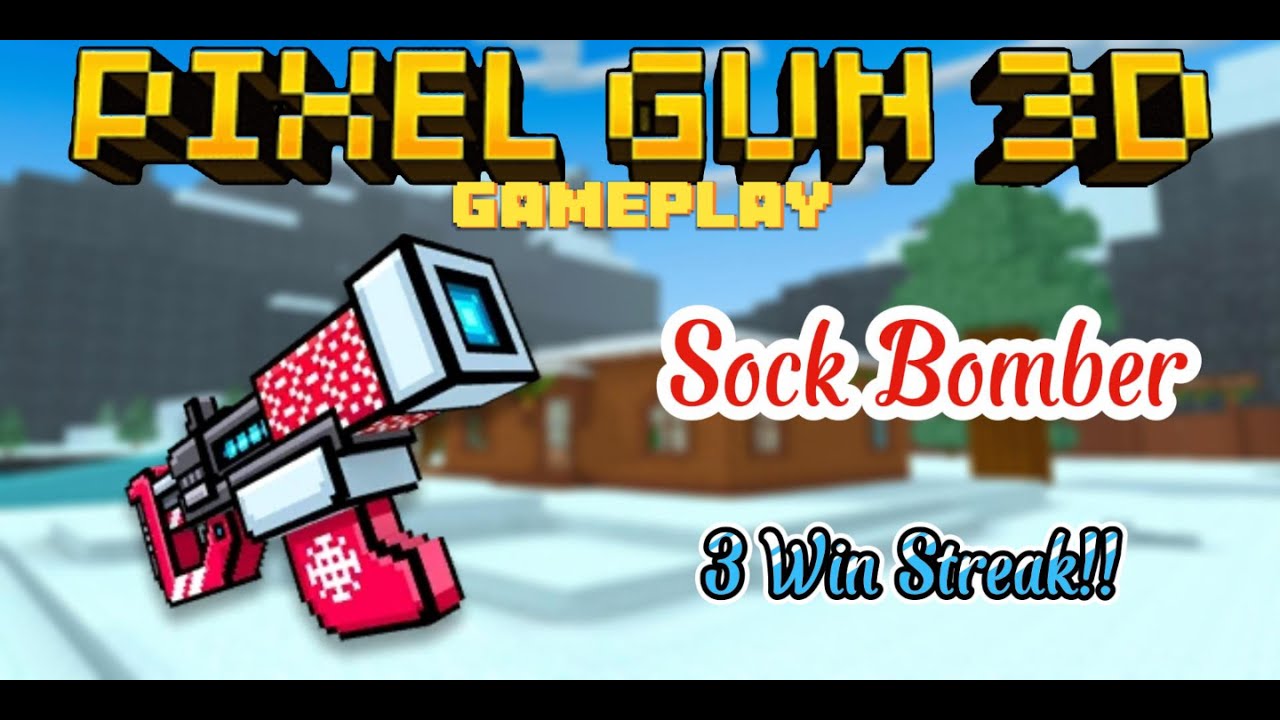 This Gun Still Overpower Even After The Nerf | Sock Bomber | Pixel Gun ...