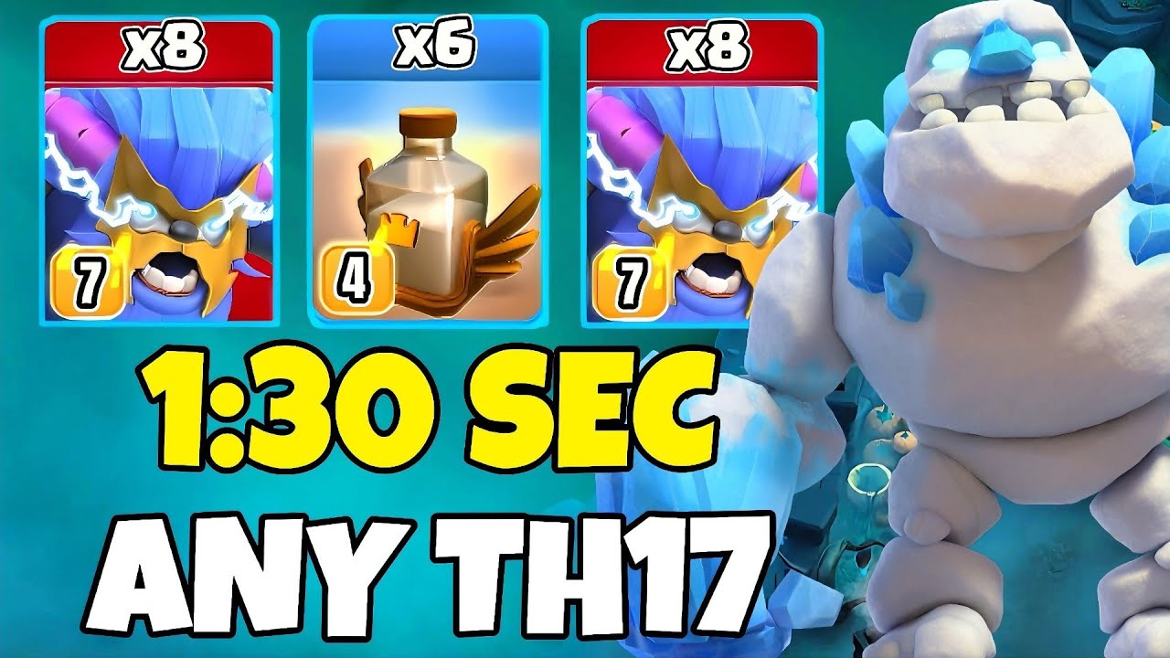 TH17 Super Yeti + Revive Spell Attack Strategy | Th17 Attack Strategies ...
