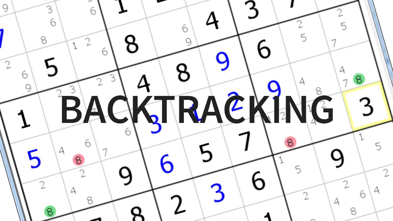SUDOKU SOLVER IN PYTHON PT. 1: BACKTRACKING - YouTube
