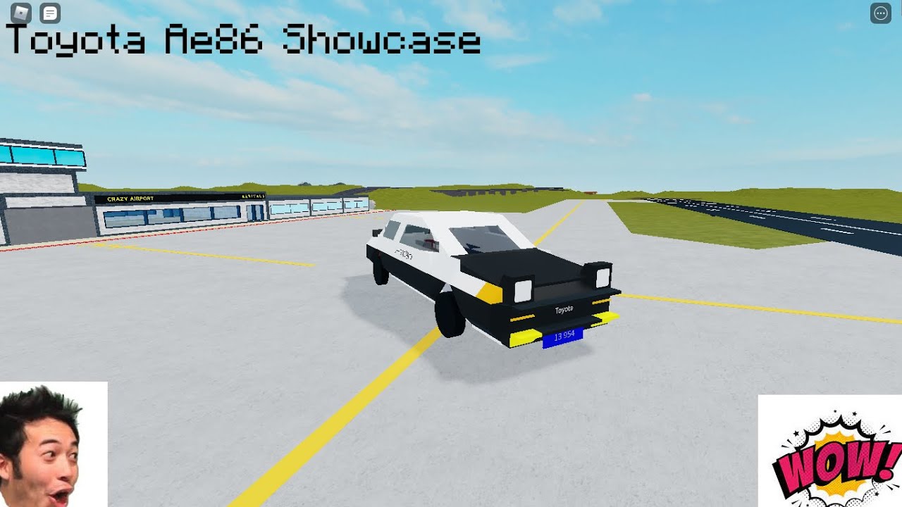 Toyota AE86 Showcase (Plane Crazy) Roblox - YouTube
