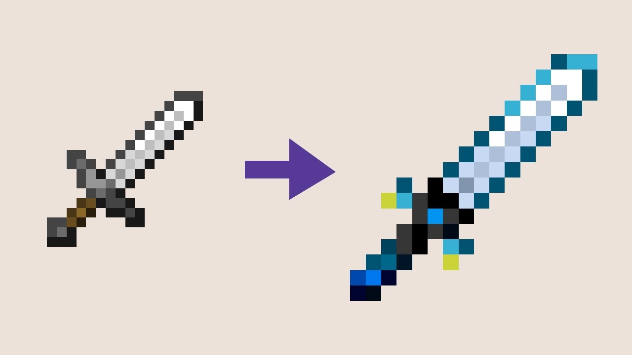 Drawing Custom Minecraft Swords (and Testing In-Game) - YouTube