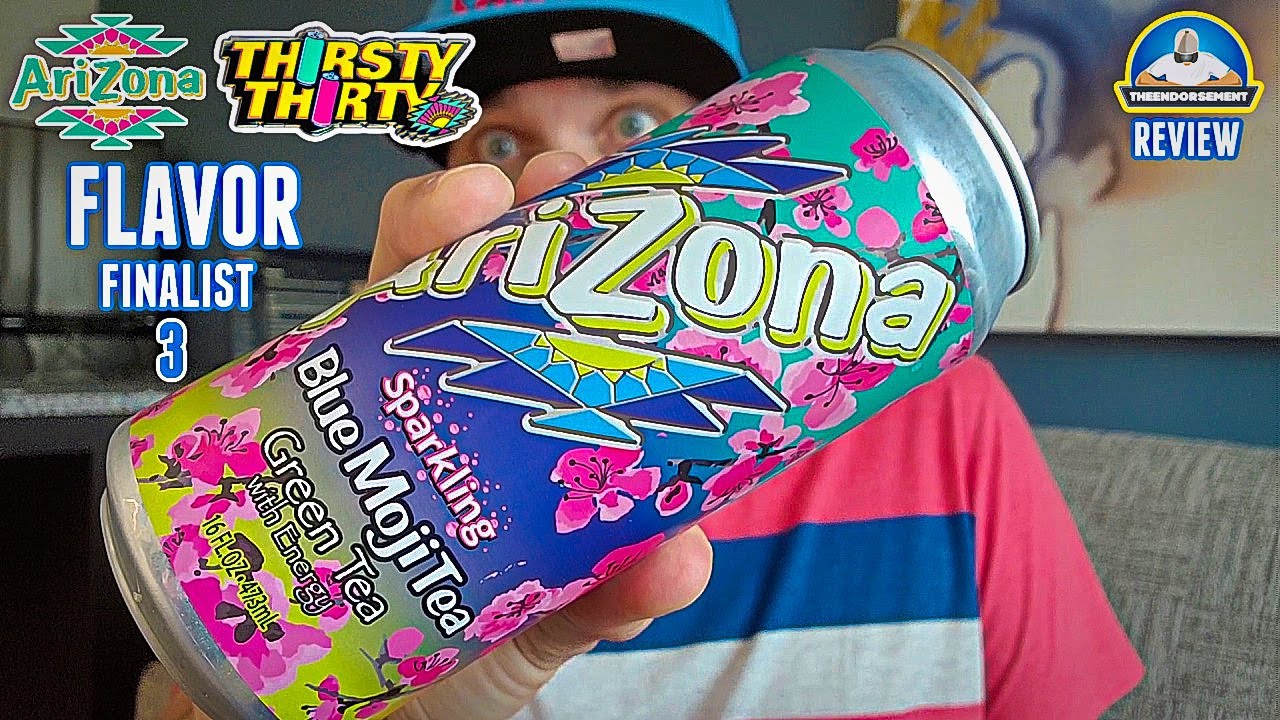 Arizona® Sparkling Blue MojiTea Green Tea With Energy Review! 🔋 ...