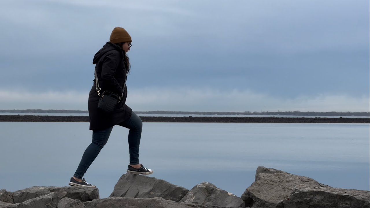 Exploring Rocky Lakefront At Buffalo Harbor State Park, Buffalo, New ...