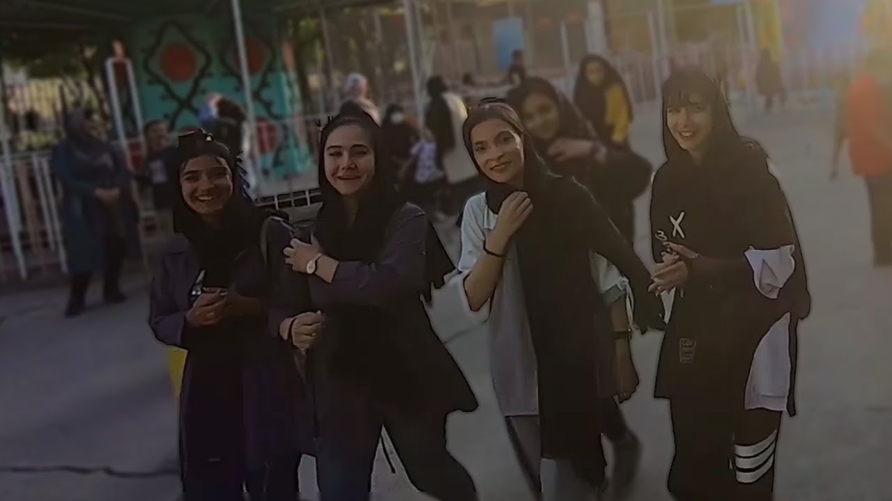 Iran cities tour 2022 | Excursion in Amirkabir Arak Park | Charming Iranian girls screaming ...