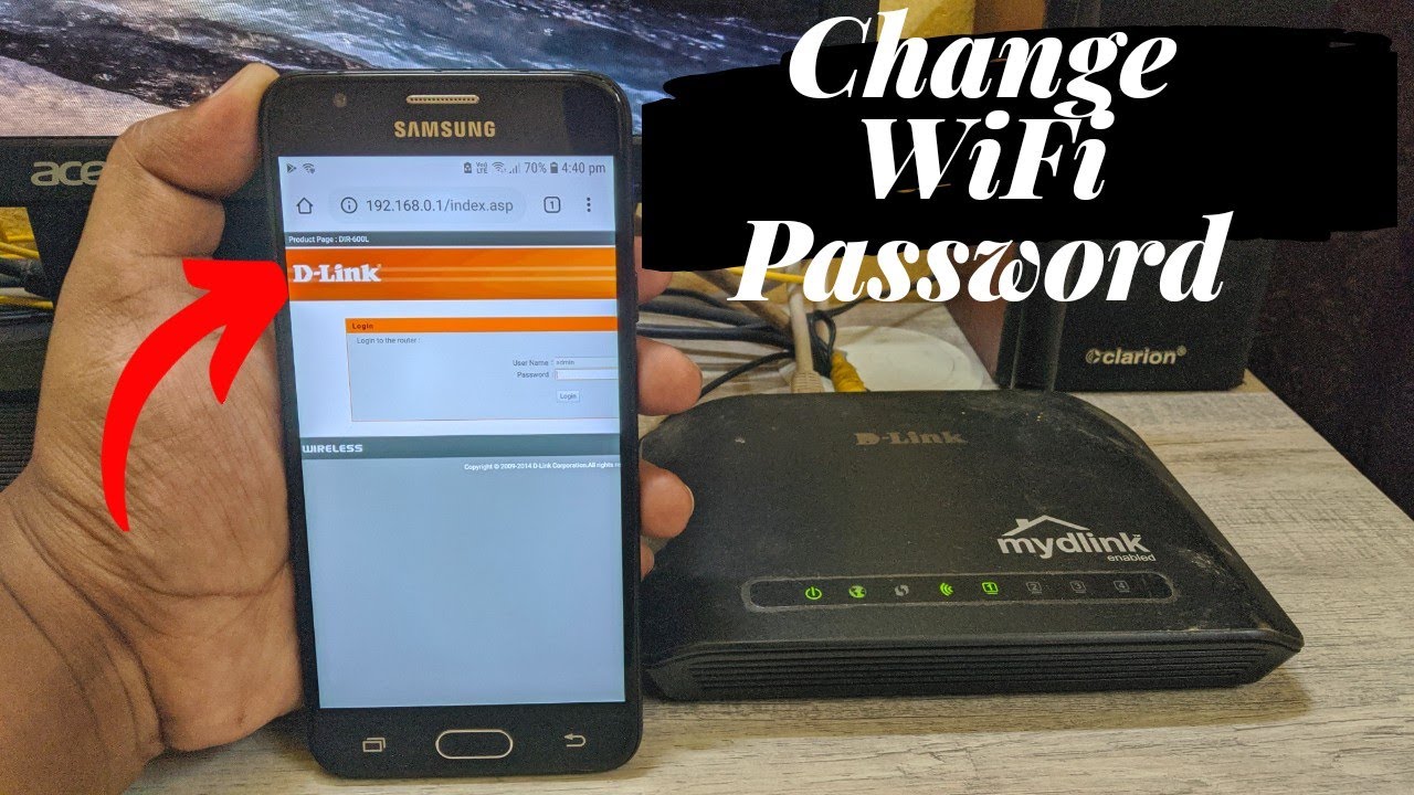 How To Change WiFi Password Using Mobile Phone | D-Link Router - YouTube