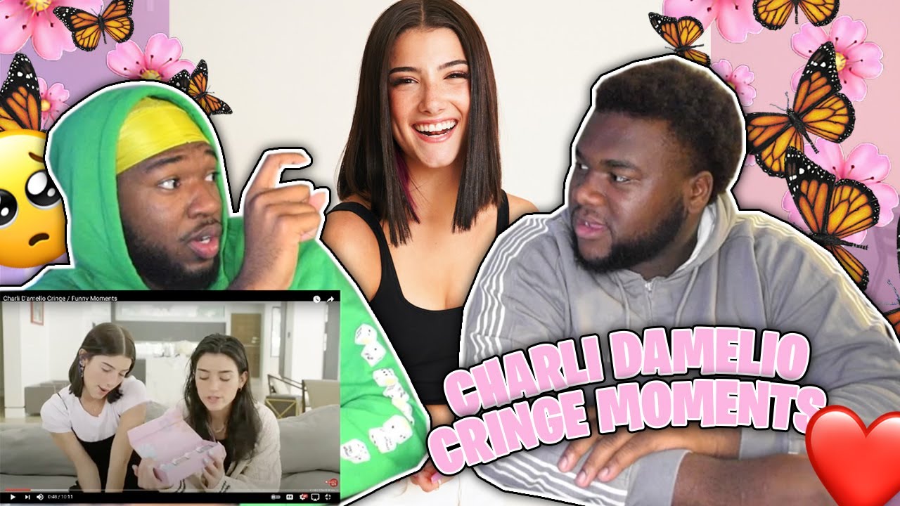 YOUTUBERS REACT TO CHARLI D'AMELIO FUNNY/CRINGE MOMENTS| COASTAL BUSTAS ...