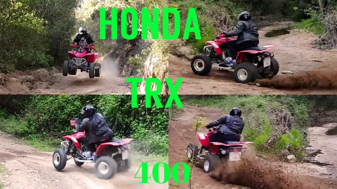 Qaud Bike TRX 400ex Top Speed In The Forest - YouTube