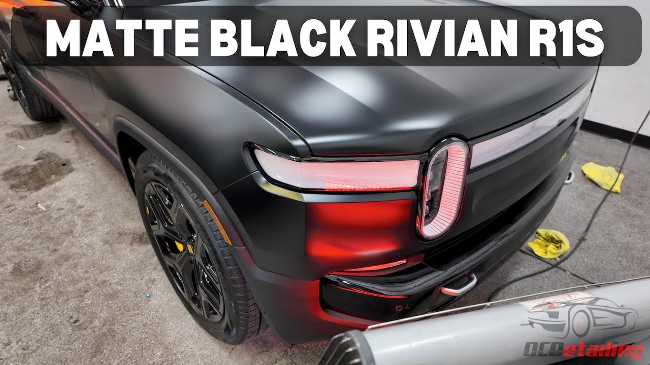 Rivian R1S - Black - Matte Paint Protection Film - YouTube