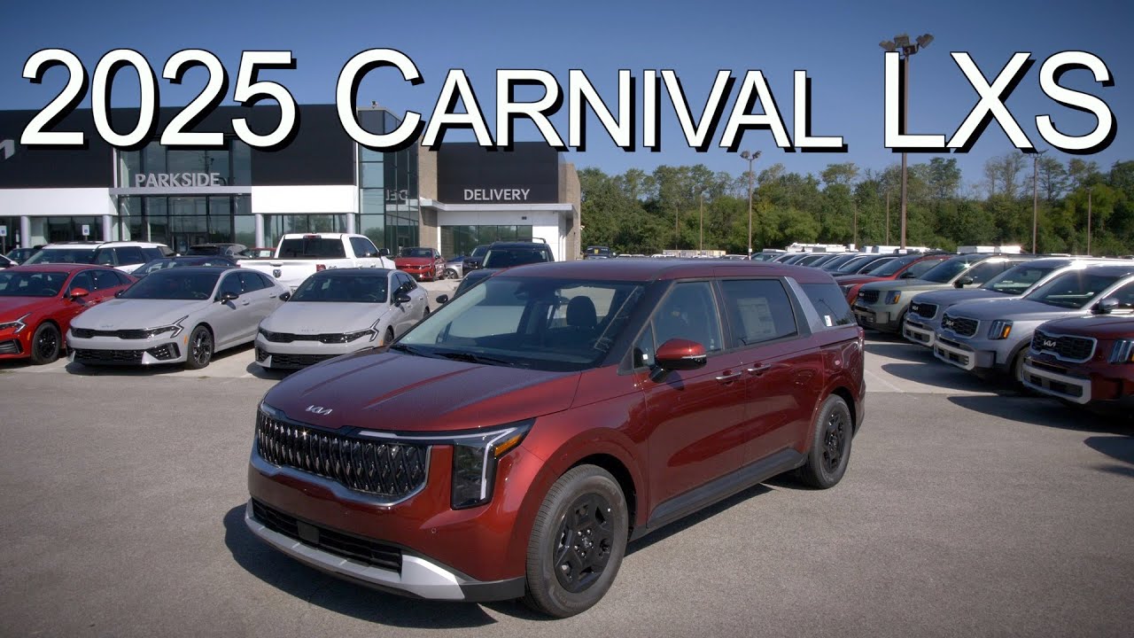 New Flare Red 2025 Kia Carnival LXS at Parkside Kia - YouTube
