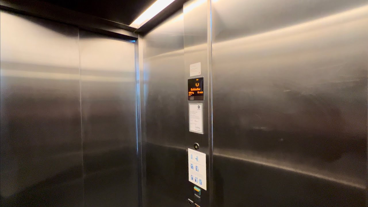 2014 Schindler MRL Traction Elevator @ Plzeň hl.n. Main Railway Station ...