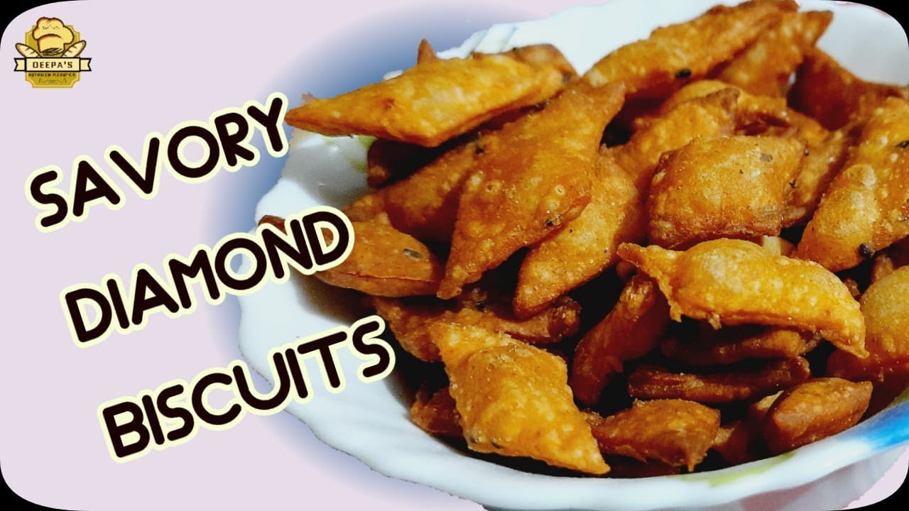Savory diamond biscuits/biscuits/maida - YouTube