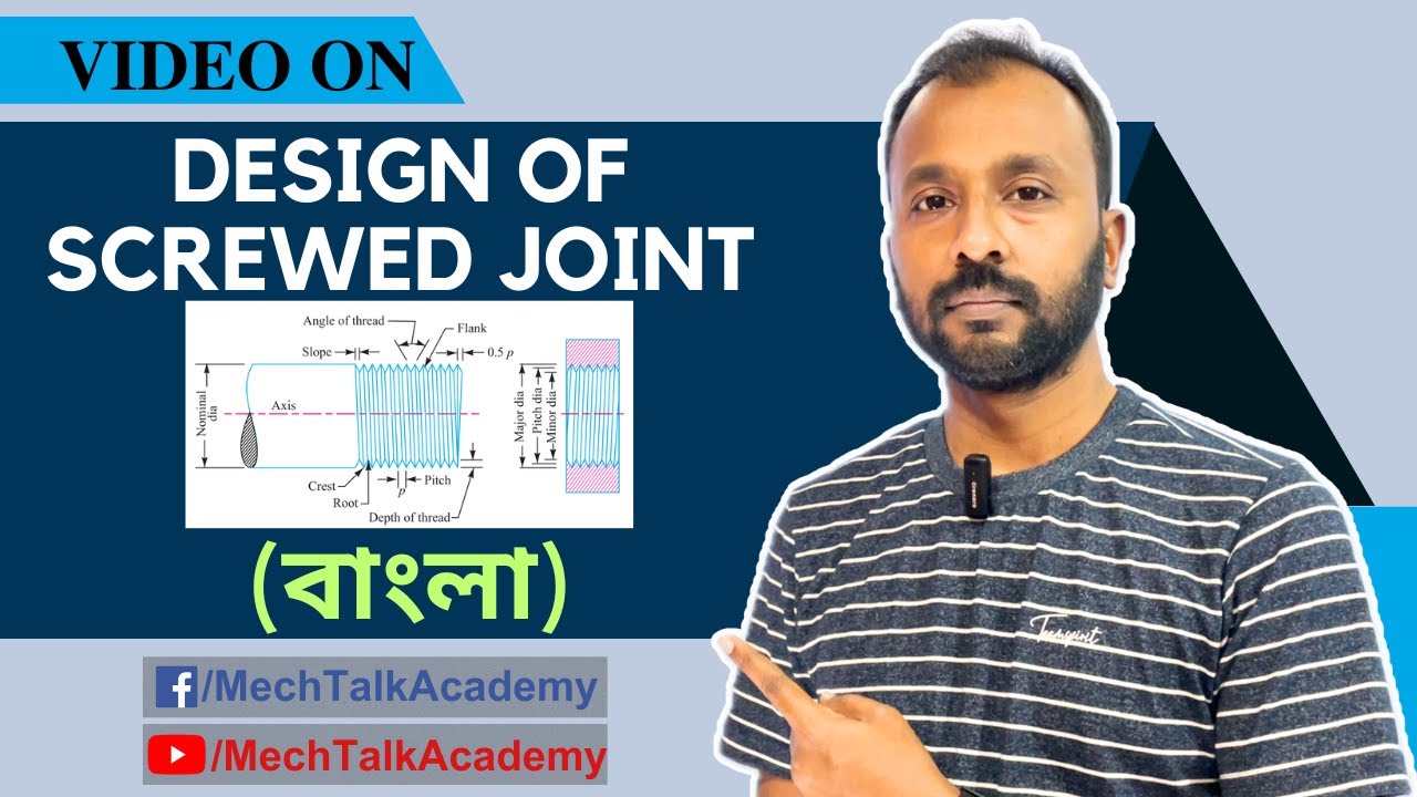 Screwed Joint Design Procedure Explained | Design of Machine Elements ...