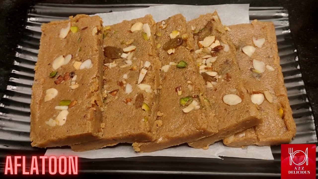Simple and Easy Aflatoon Sweet Recipe in English - YouTube