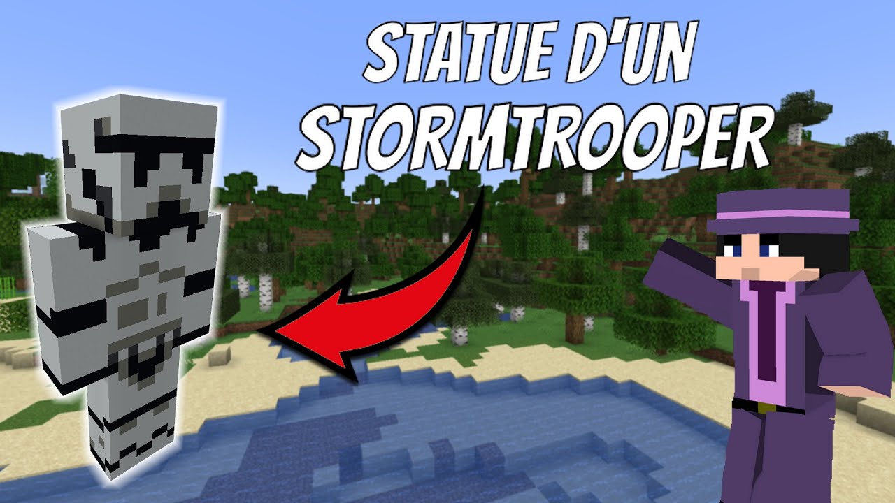 Comment faire une statue de STORMTROOPER sur Minecraft ️ - YouTube