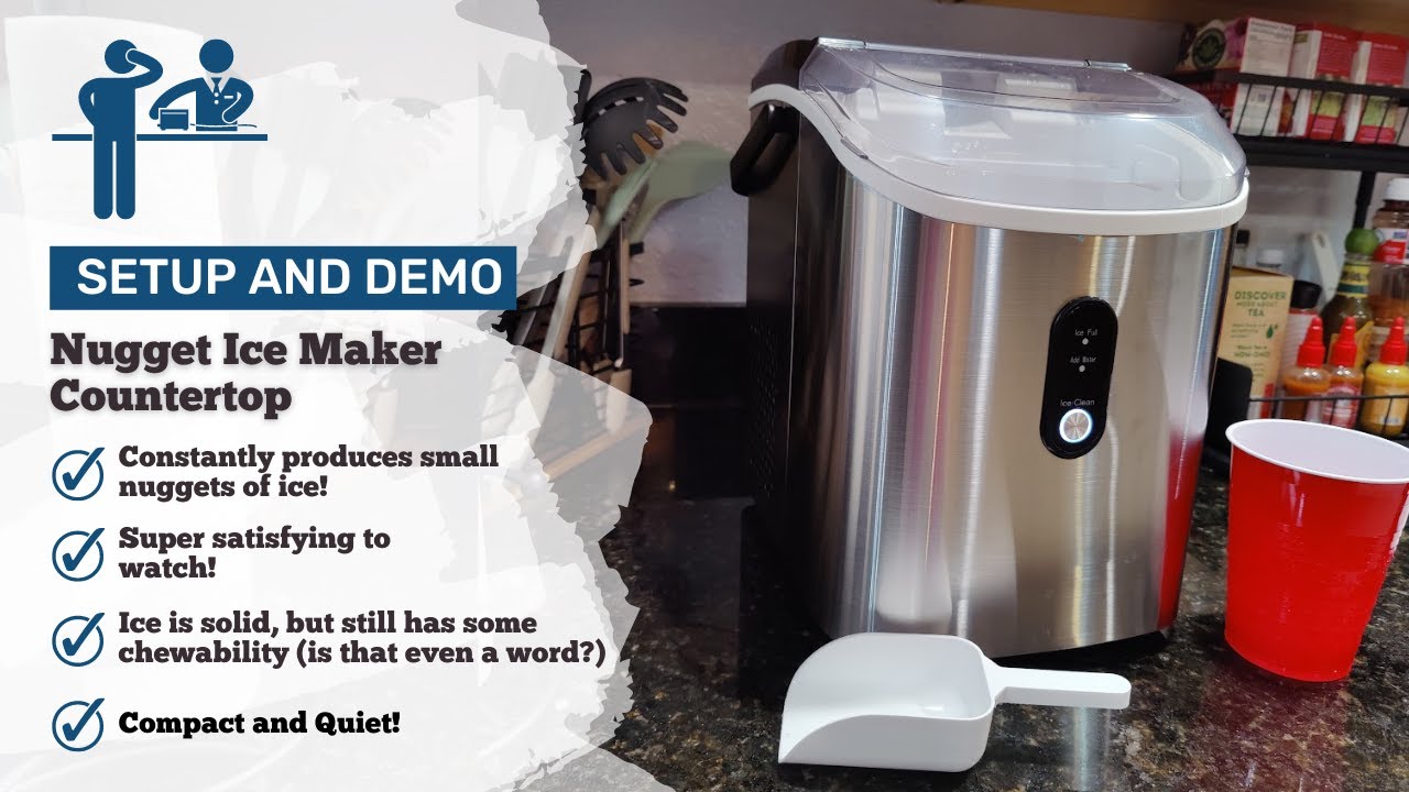 Setup and Demo - Kndko Nugget Ice Maker Countertop - YouTube