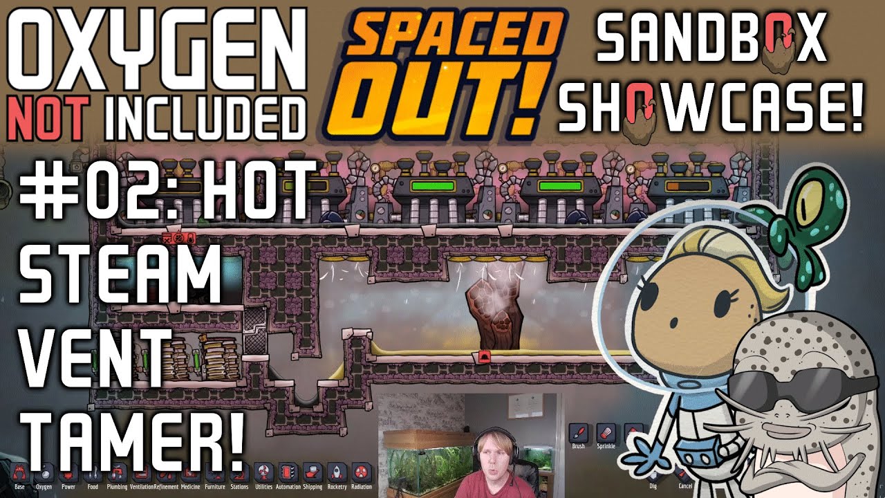 How To Get Steam Vents Online In ONI: Spaced Out! Sandbox Showcase #2 ...