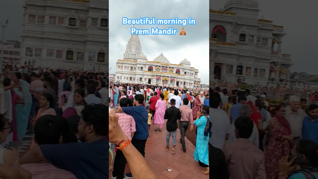 Beautiful Morning in Prem Mandir #vrindavan #premmandir #darshan # ...