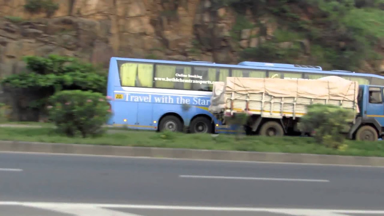 Bethelehem Mercedes Benz multi axle AC bus - YouTube
