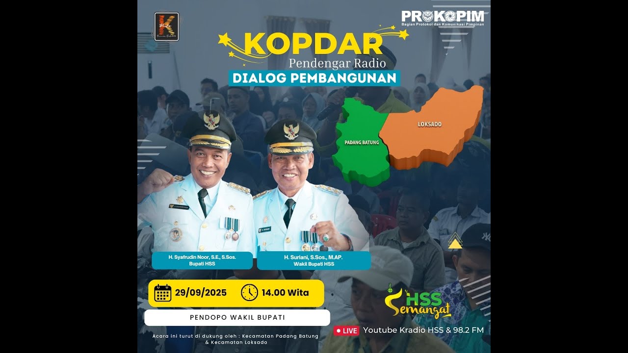 KOPDAR PENDENGAR RADIO - DIALOG PEMBANGUNAN WABUP HSS BERSAMA ...