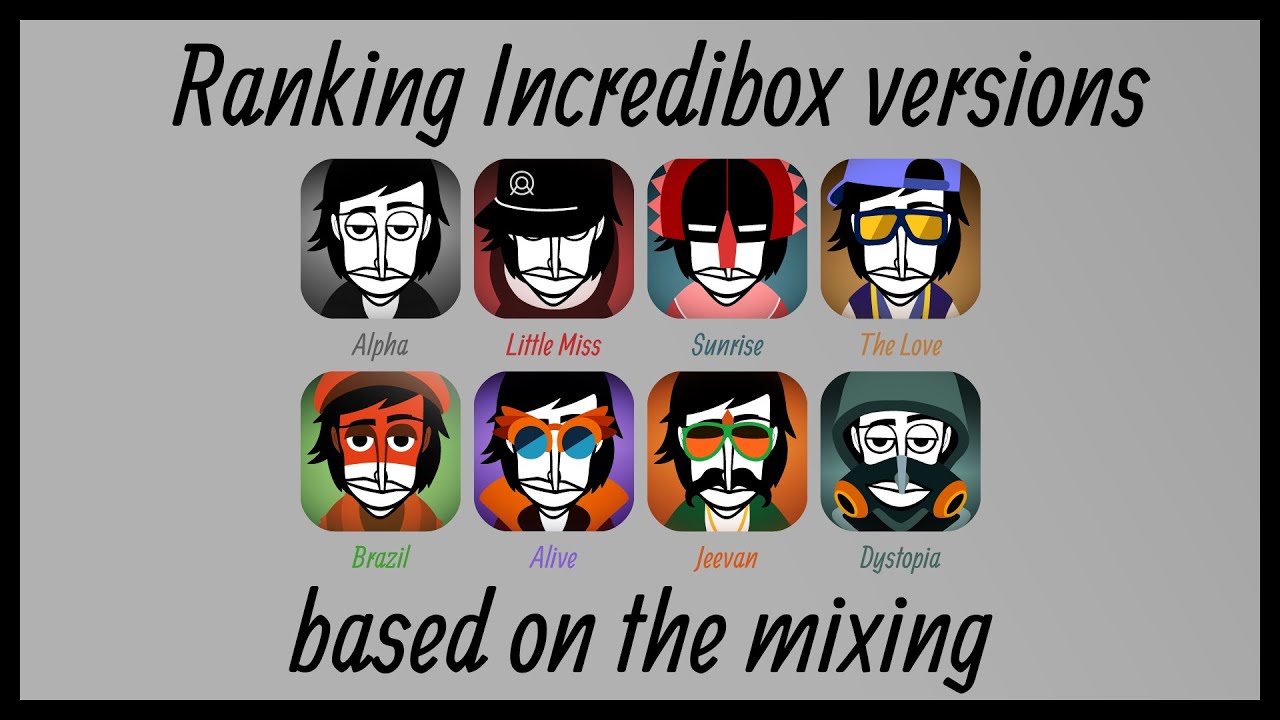 RANKING INCREDIBOX VERSIONS, BASED ON THE MIXING - YouTube