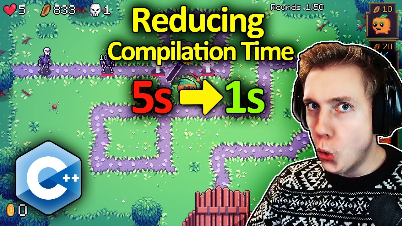 C++ OpenGL Game Tangy Defense | Reducing Compilation Time - YouTube