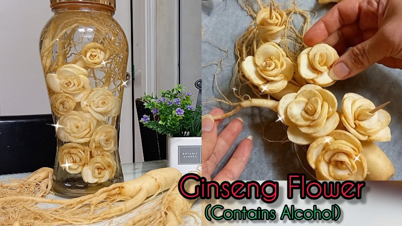 Membuat Bunga Ginseng (mengandung alkohol) / Ginseng Flower Liquor ...