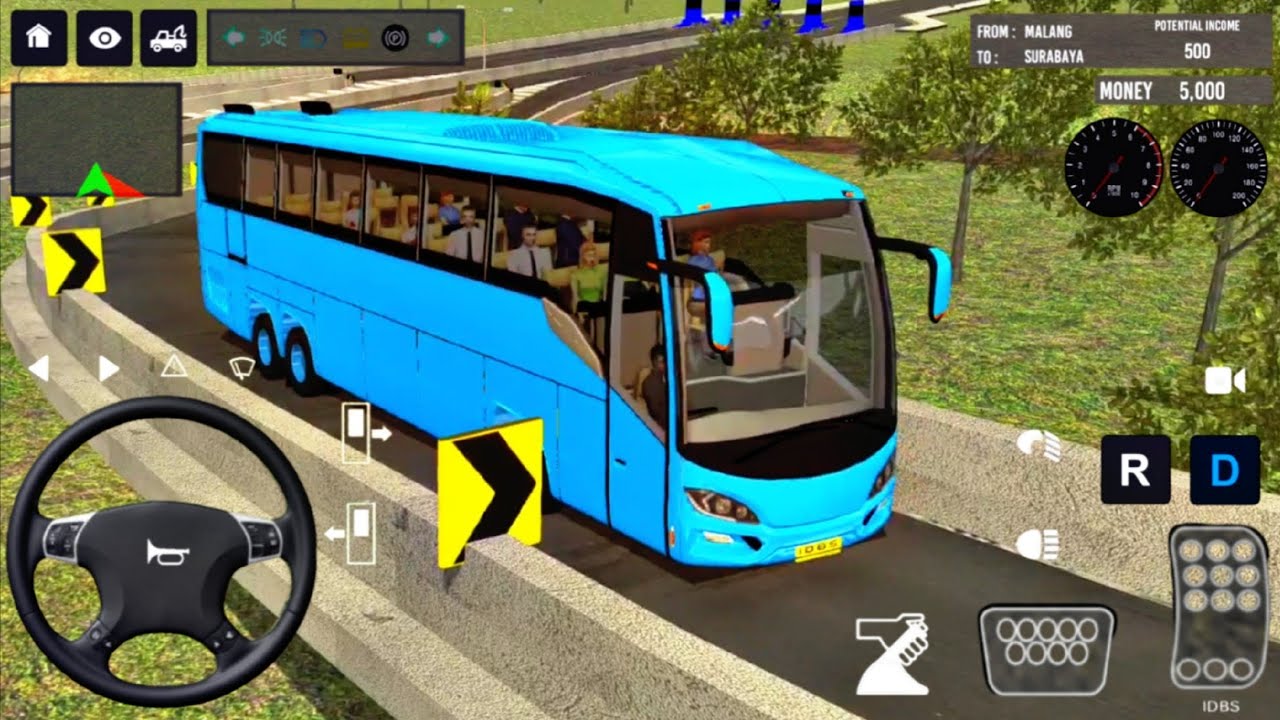 Real AC Coach Bus Realistic Driving Game : 2024 Indonesia Bus Simulator ...