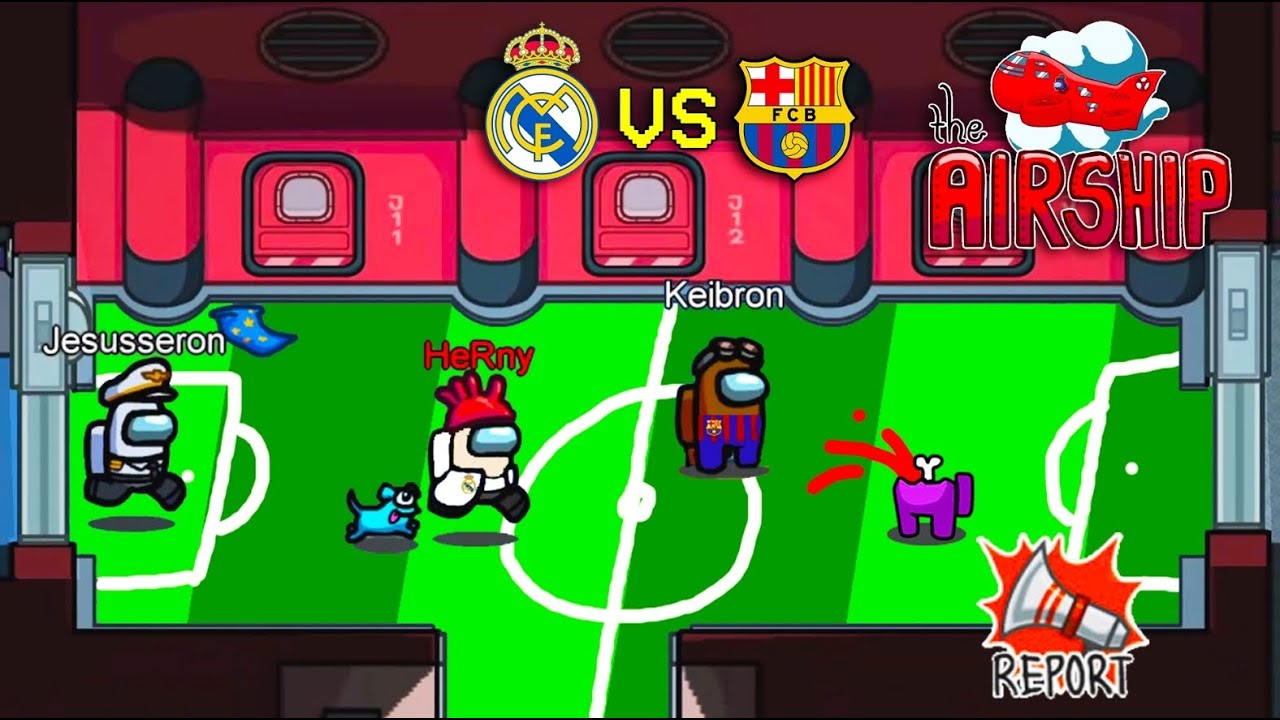 *REAL MADRID vs BARCELONA* en AMONG US *NUEVO MAPA* - YouTube