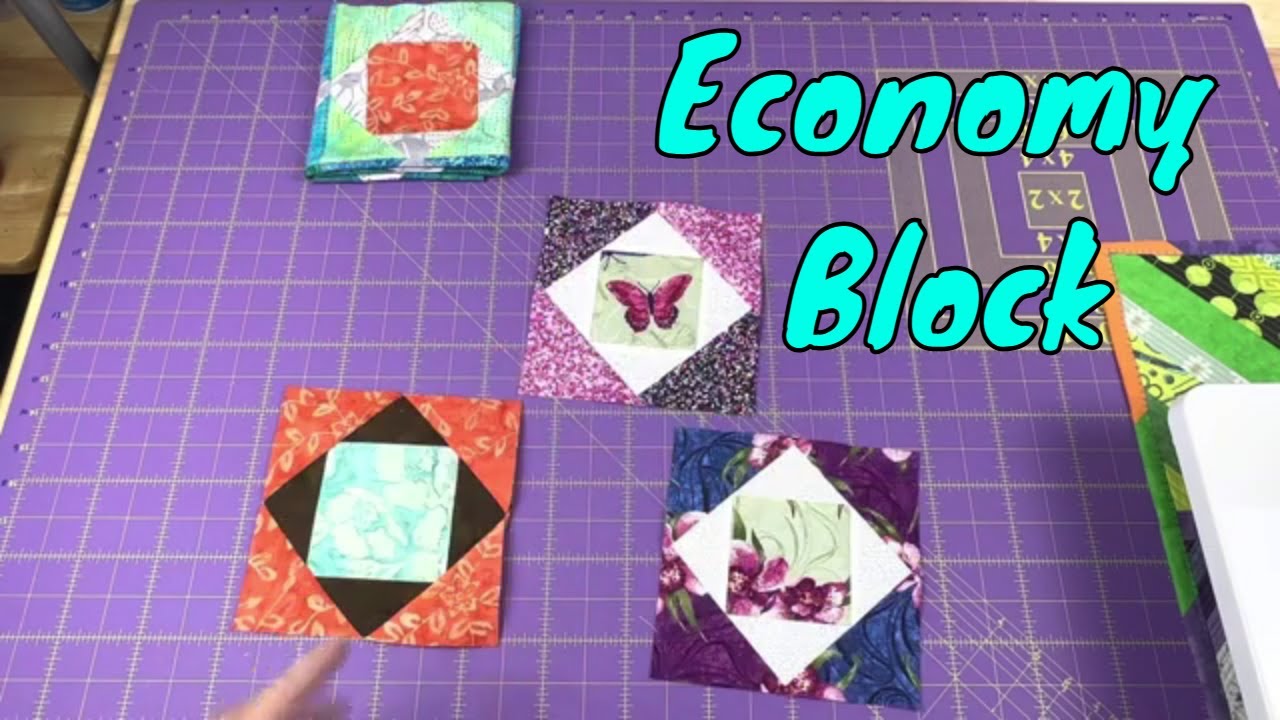 Economy Block Square in a Square Two Ways - YouTube
