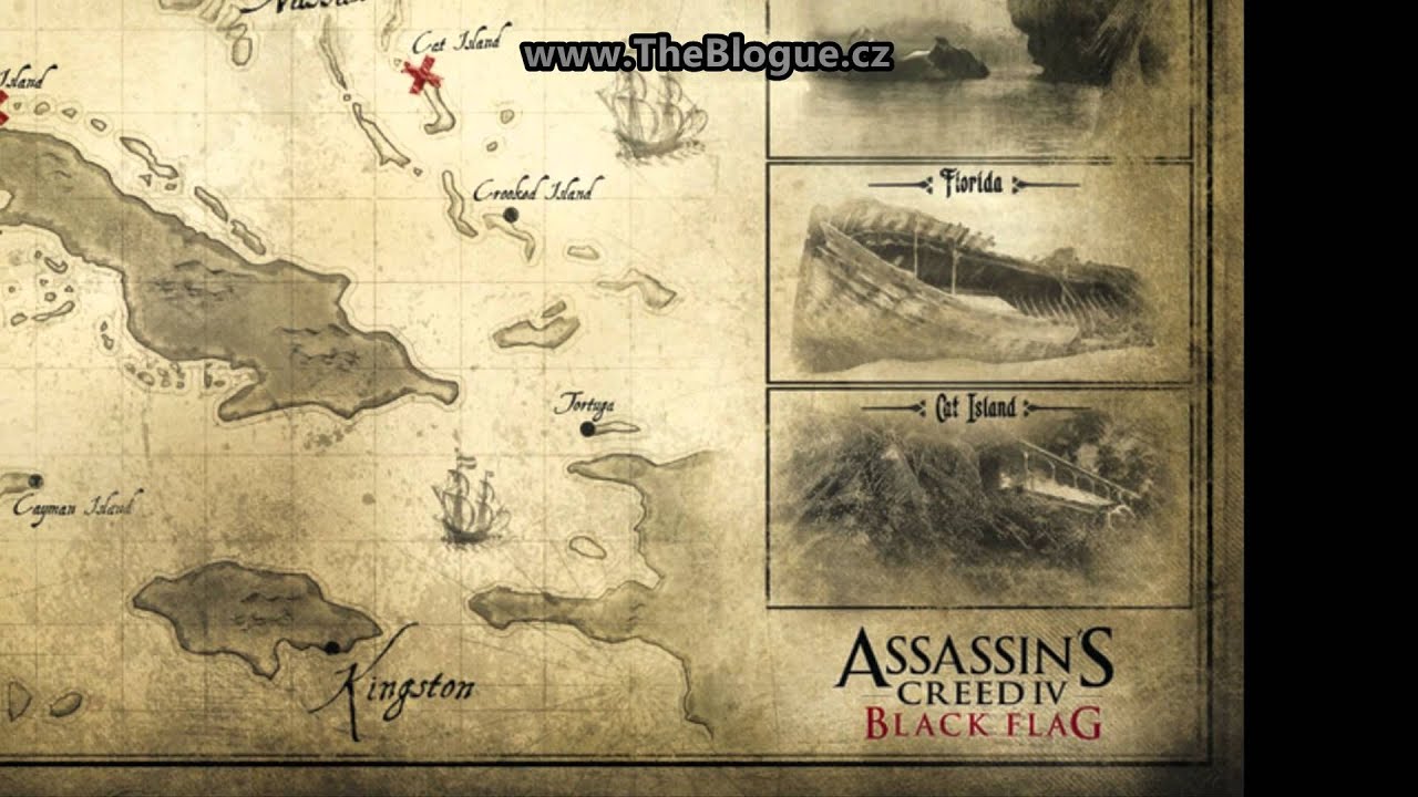 Assassin's Creed IV: Black Flag map - YouTube