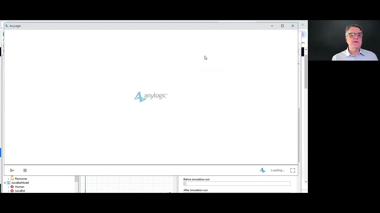 Antico Caffe Greco: scenario analyses with three baristas using the AnyLogic model - YouTube