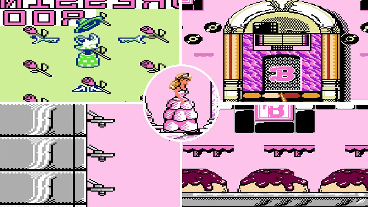 Game n°156 - Barbie ( NES ) All bosses - YouTube