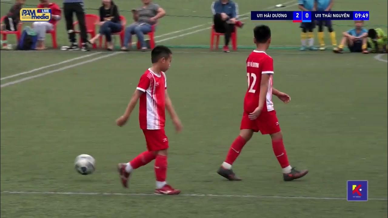 FULL : U11 Hải Dương -- vs -- U11 Thái Nguyên 🏆 Giao Hữu Bóng Đá U11 - Sân 9 - YouTube