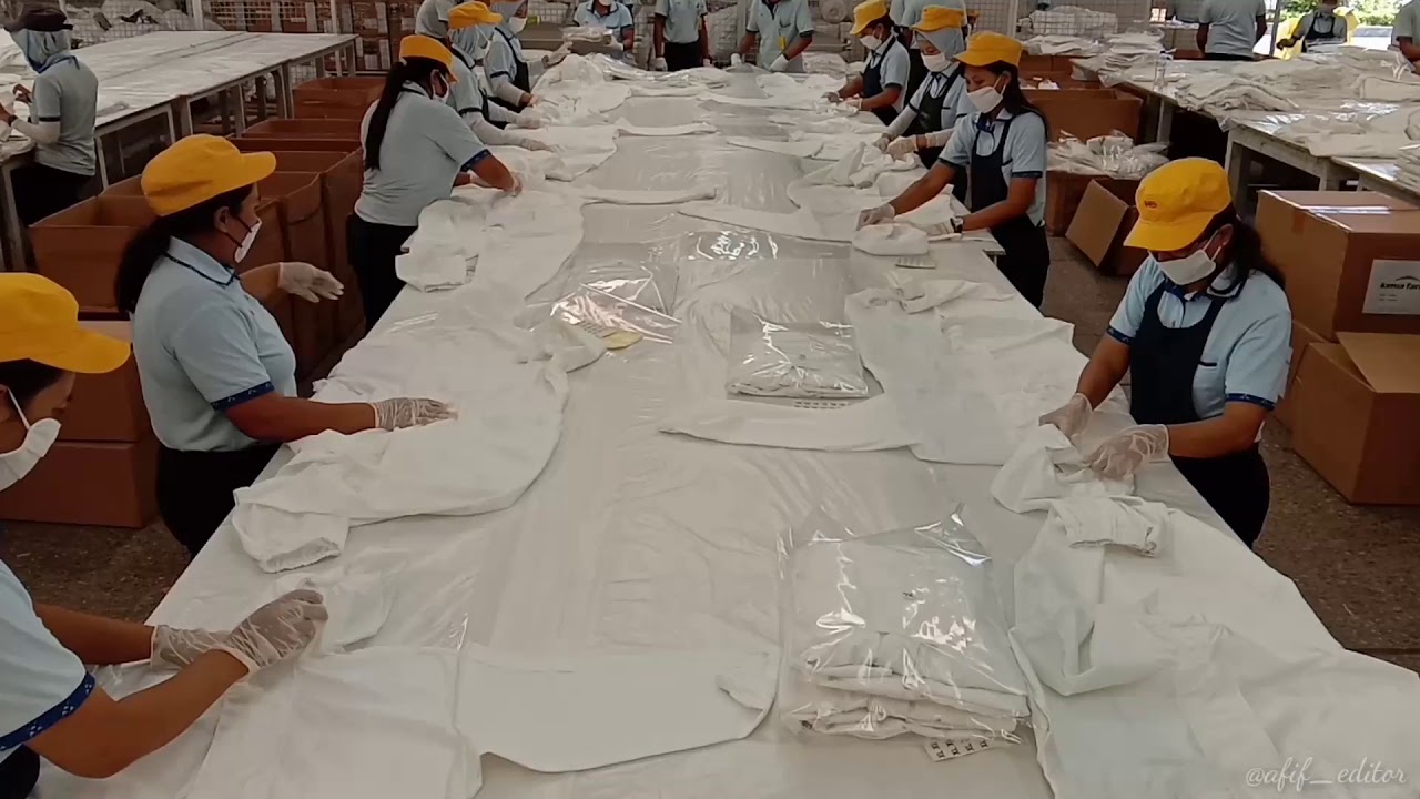 PROSES PACKING COVERALL CORONA || GARMENT 1 - YouTube