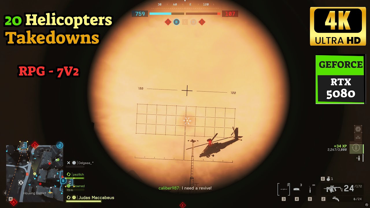RPG-7V2: The Helicopter Killer – 20 Kills | 4K 60FPS | Max Settings ...