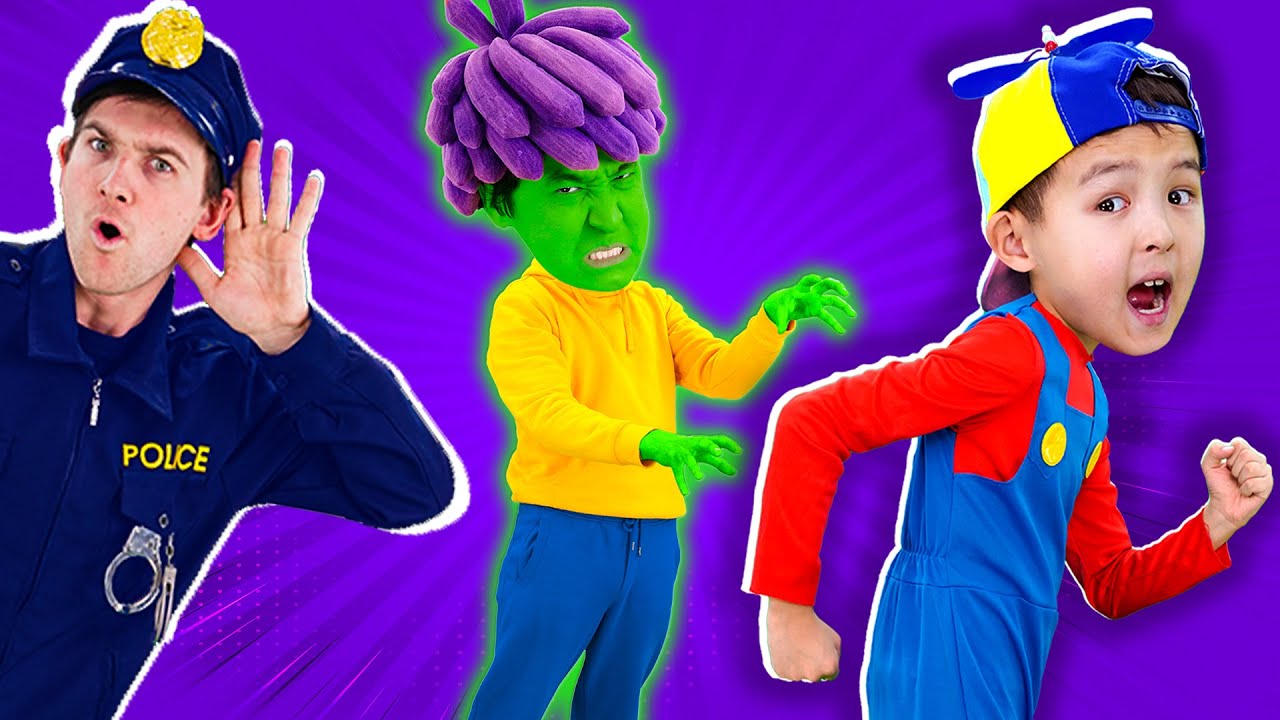 Policeman Catches Zombie | Police Officer Song + Best Nursery Rhymes ...