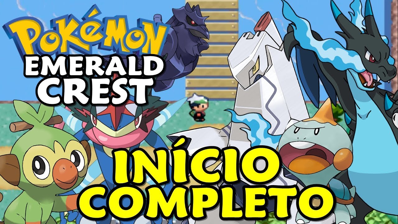 Pokémon Emerald Crest (GBA - Hack Rom) - O Início Completo com Mega ...